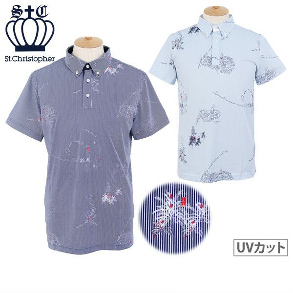 ポロシャツ メンズ セントクリストファー St.Christopher ゴルフウェア