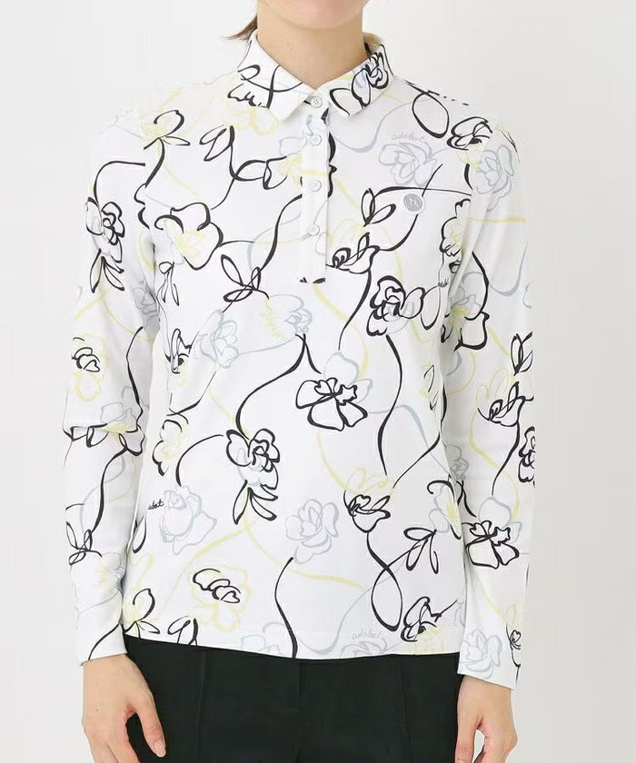 ポロシャツ レディース アダバット adabat 2025 秋冬 新作 ゴルフウェア